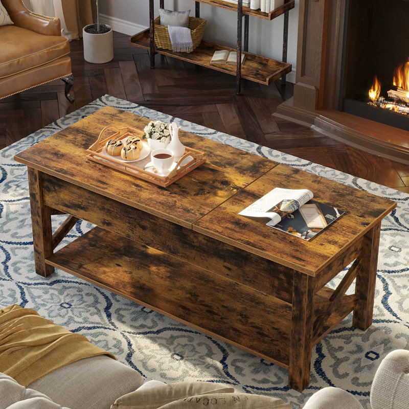 Gracie Oaks Siante 2 Way Lift Top Coffee Table with Hidden Compartment Reviews Wayfair